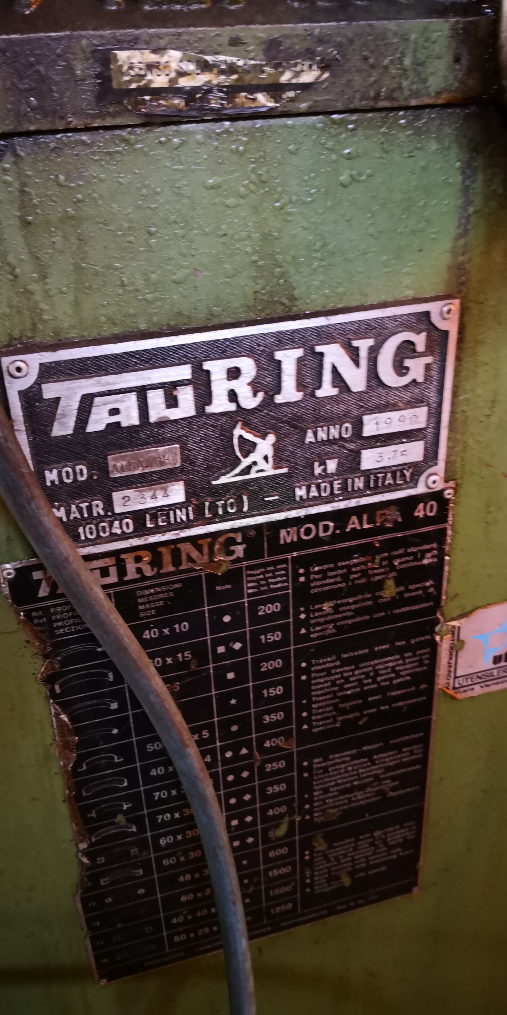 Curvaprofili Tauring Alpa 40 | SIDICOM GROUP S.R.L.